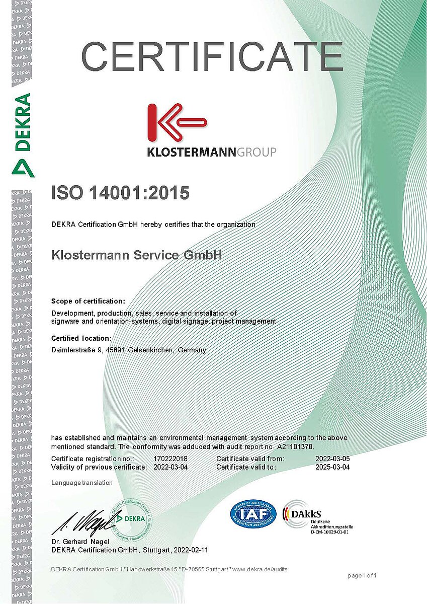 Klostermann Service Ltd. - Klostermann Group